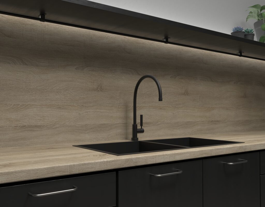 Delamere Light Oak Splashback 3000 x 1200 x 8mm | Available from Rearo ...
