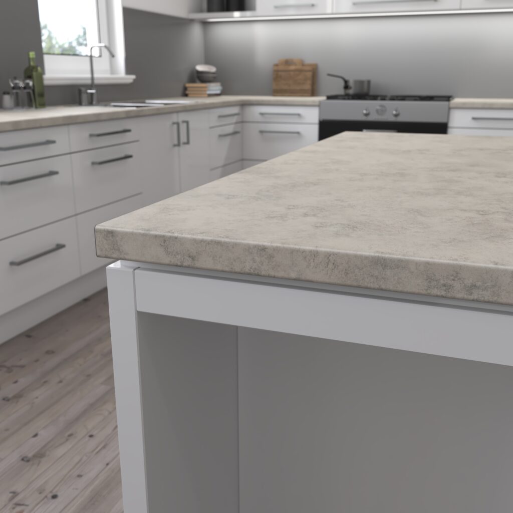 Misty Sky Breakfast Bar Rounded Edge 3050 x 665 x 38mm | Available from ...