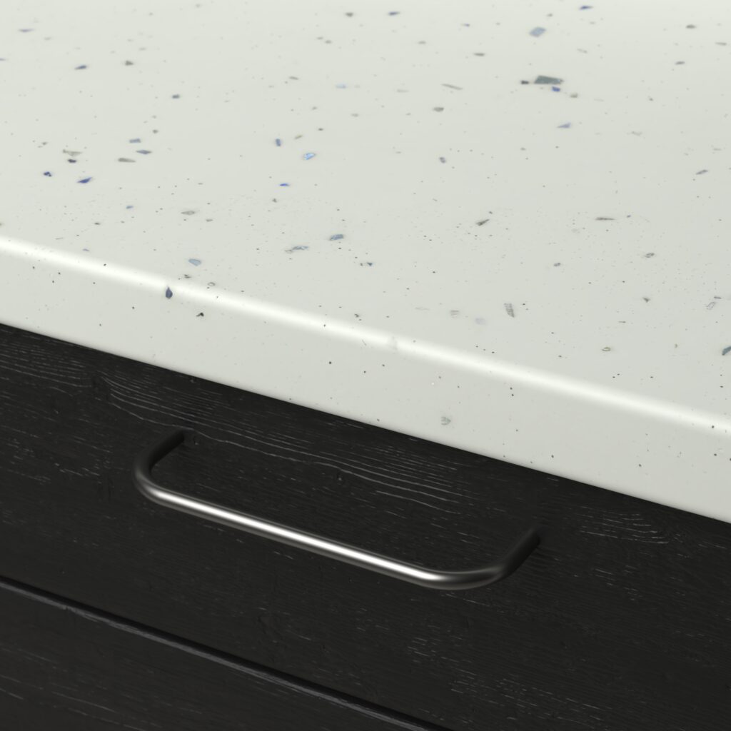 White Fleck Worktop Rounded Edge 4100 x 600 x 38mm | Available from ...