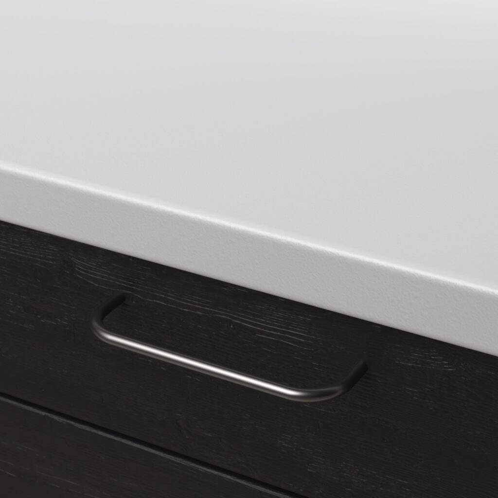 White Matte Worktop Rounded Edge 4100 x 600 x 38mm | Available from ...
