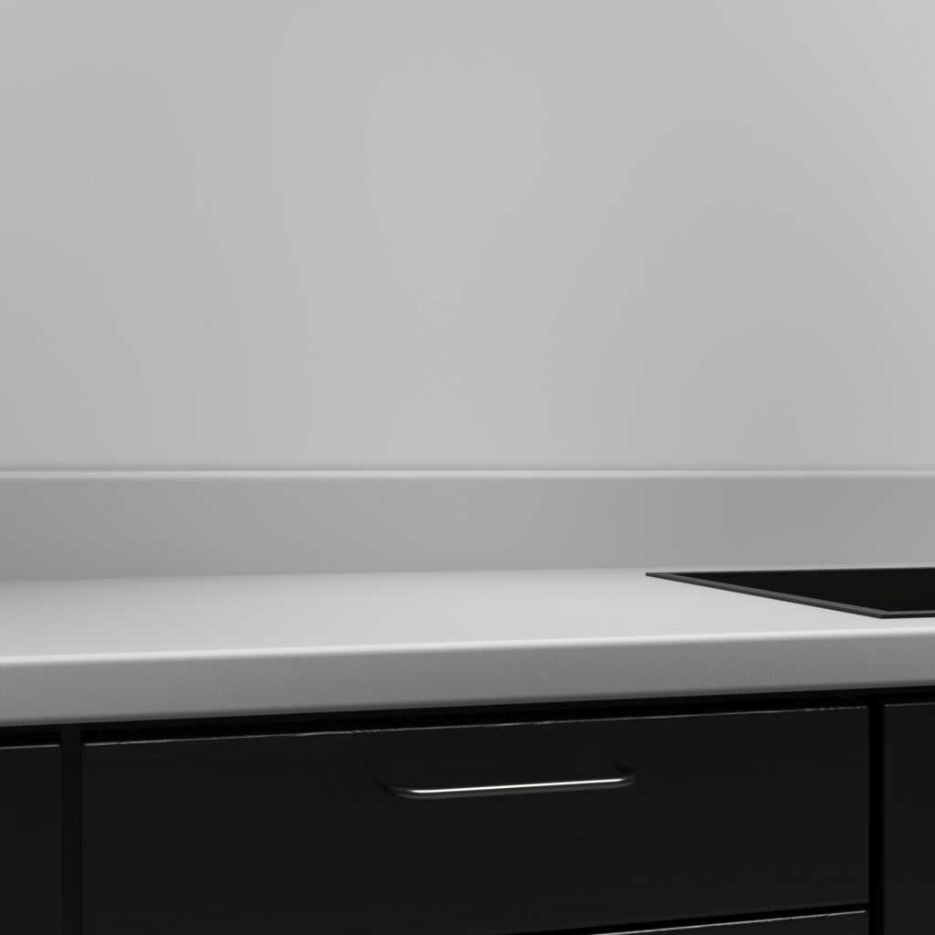 White Matte Upstand 4100 x 100 x 18mm | Available from Rearo Laminates ...